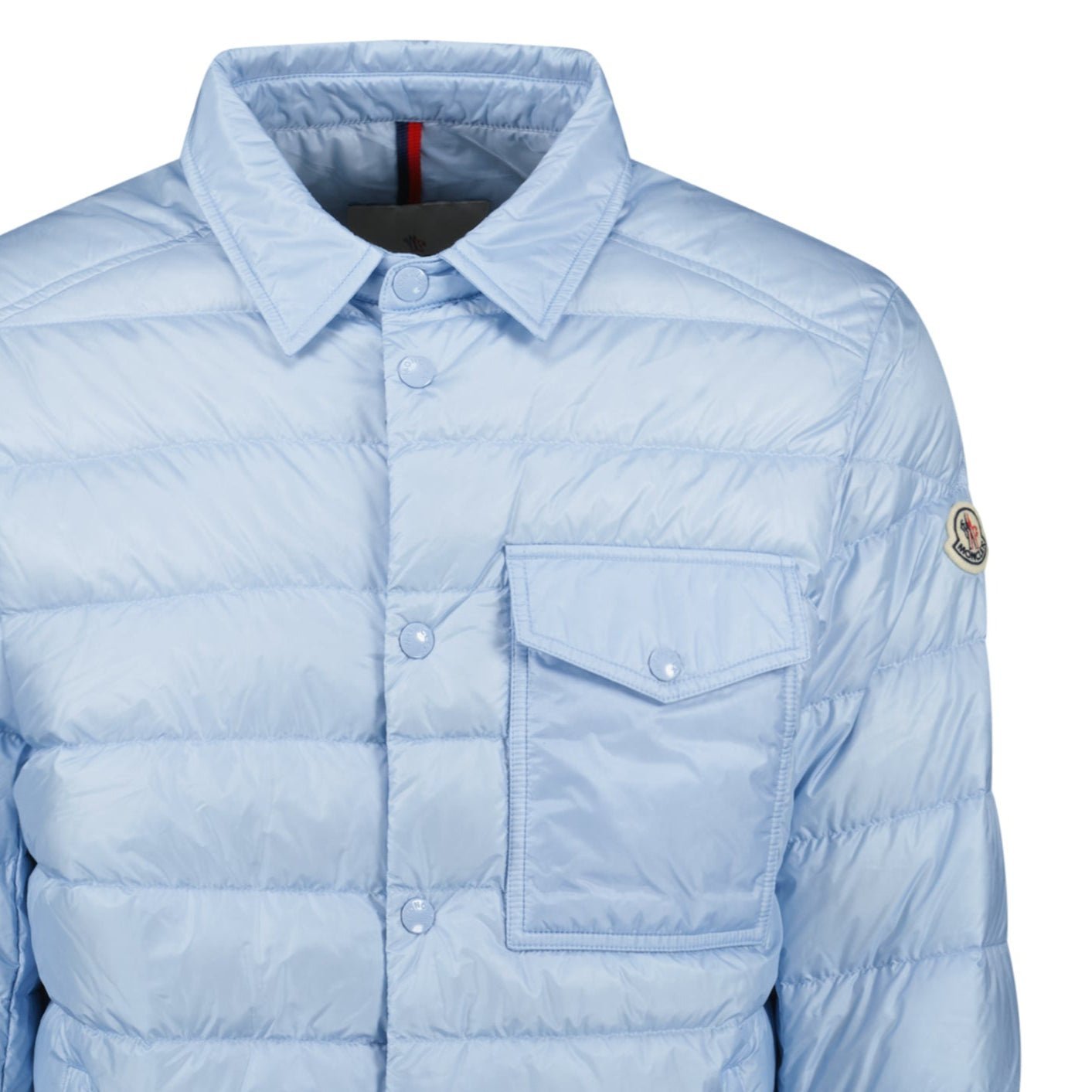 Moncler Tenibres Down Shirt Jacket Sky Blue – AffluentAttire