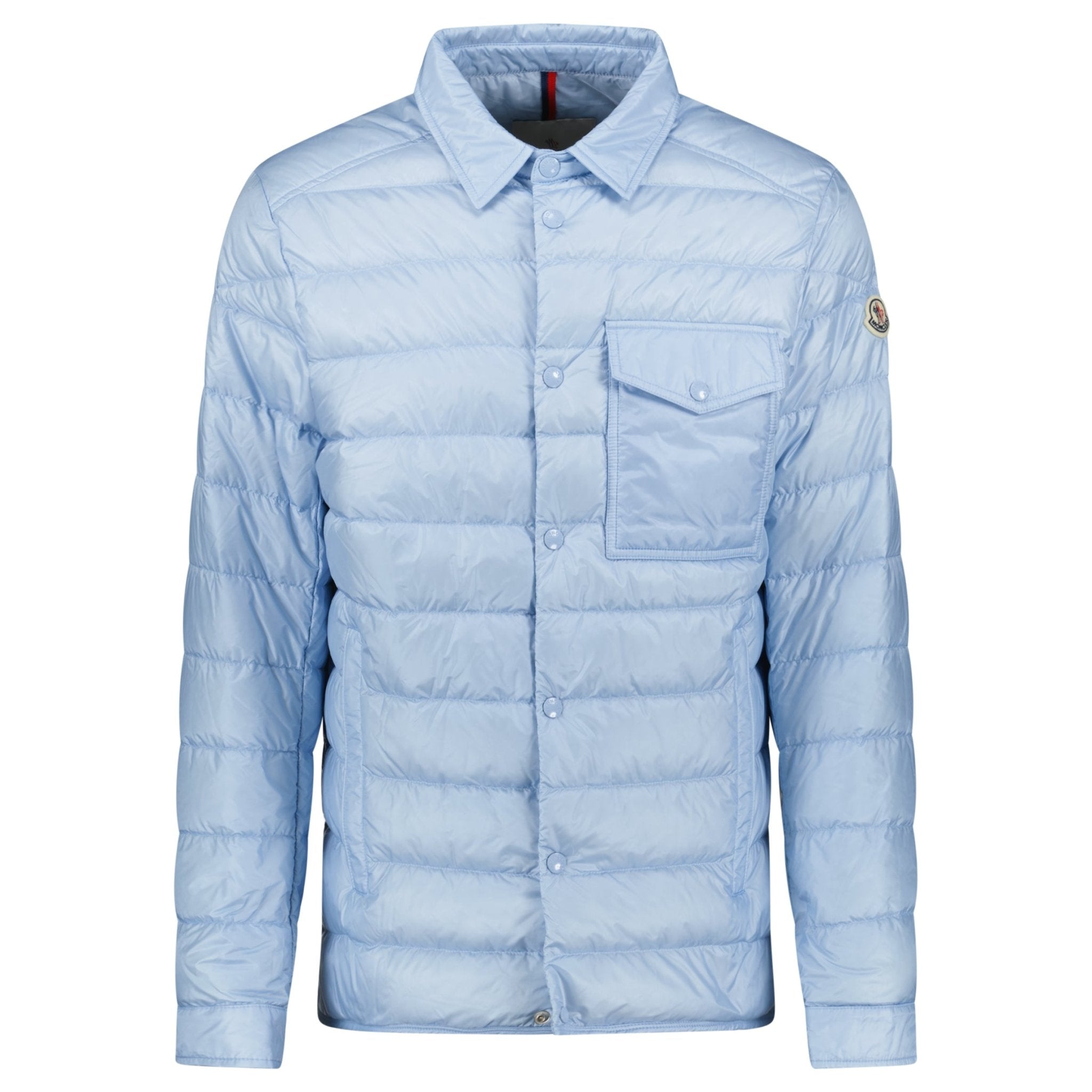 Moncler Tenibres Down Shirt Jacket Sky Blue – AffluentAttire