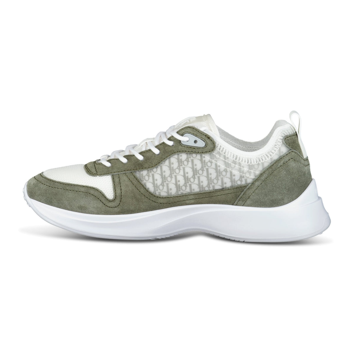 DIOR B25 SUEDE TRAINER WHITE & GREEN – AffluentAttire